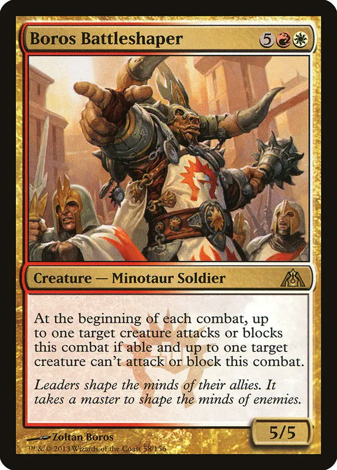Boros Battleshaper • Creature — Minotaur Soldier (Dragon's Maze) - MTG ...