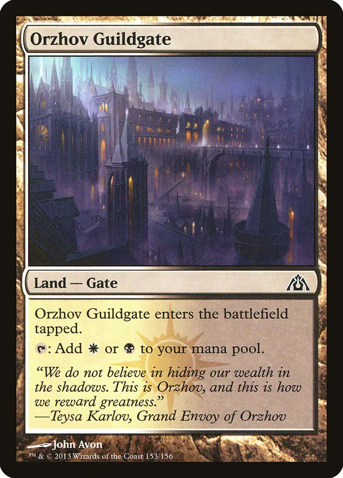 Orzhov Guildgate • Land — Gate (Dragon's Maze) - MTG Assist
