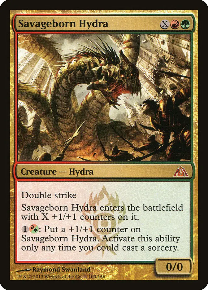 Savageborn Hydra • Creature — Hydra (Dragon's Maze) - MTG Assist