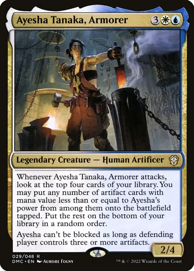 Ayesha Tanaka, Armorer • Legendary Creature — Human Artificer ...
