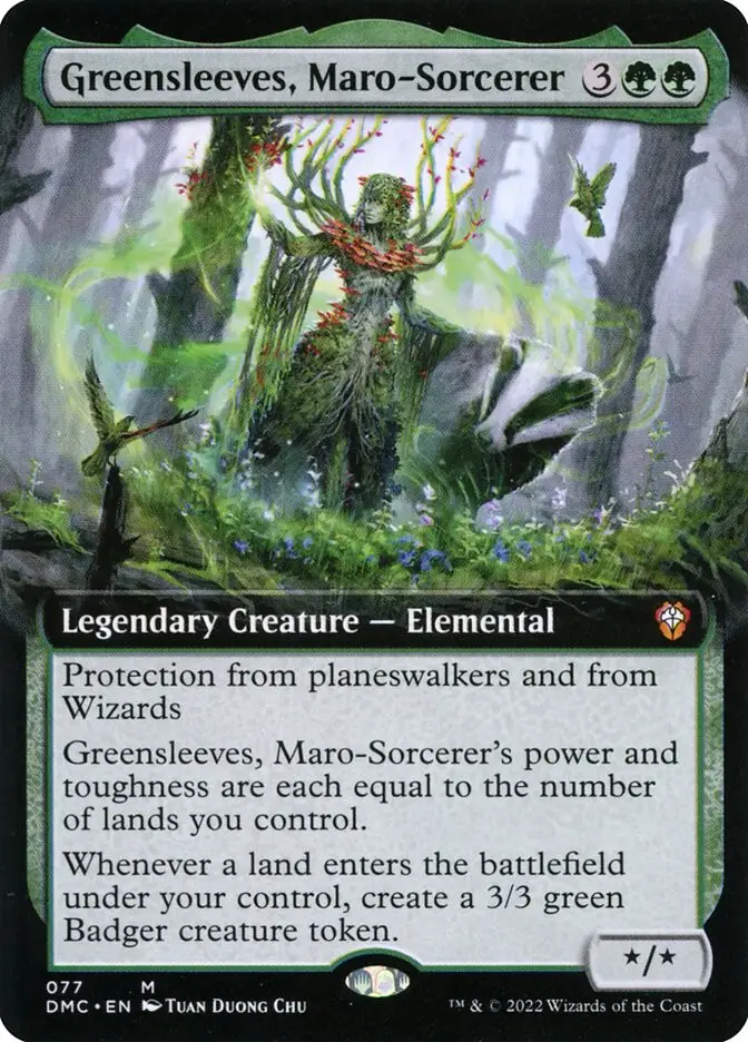Greensleeves, Maro-Sorcerer • Legendary Creature — Elemental (Dominaria ...