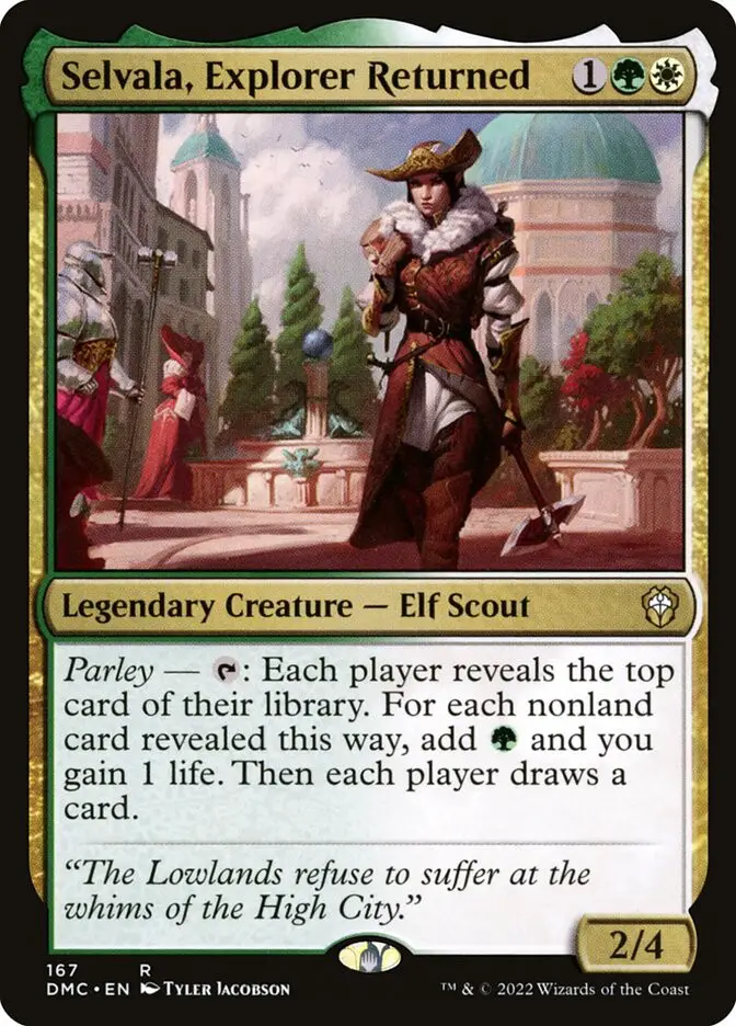 Selvala, Explorer Returned • Legendary Creature — Elf Scout (Dominaria ...