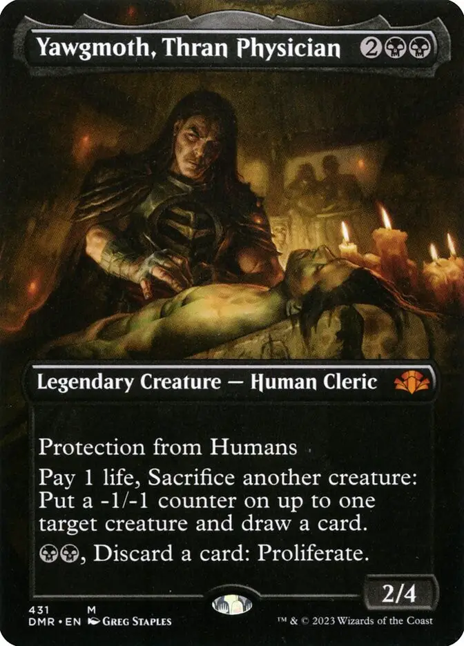 Yawgmoth, Thran Physician • Legendary Creature — Human Cleric (Dominaria Remastered) - MTG Assist