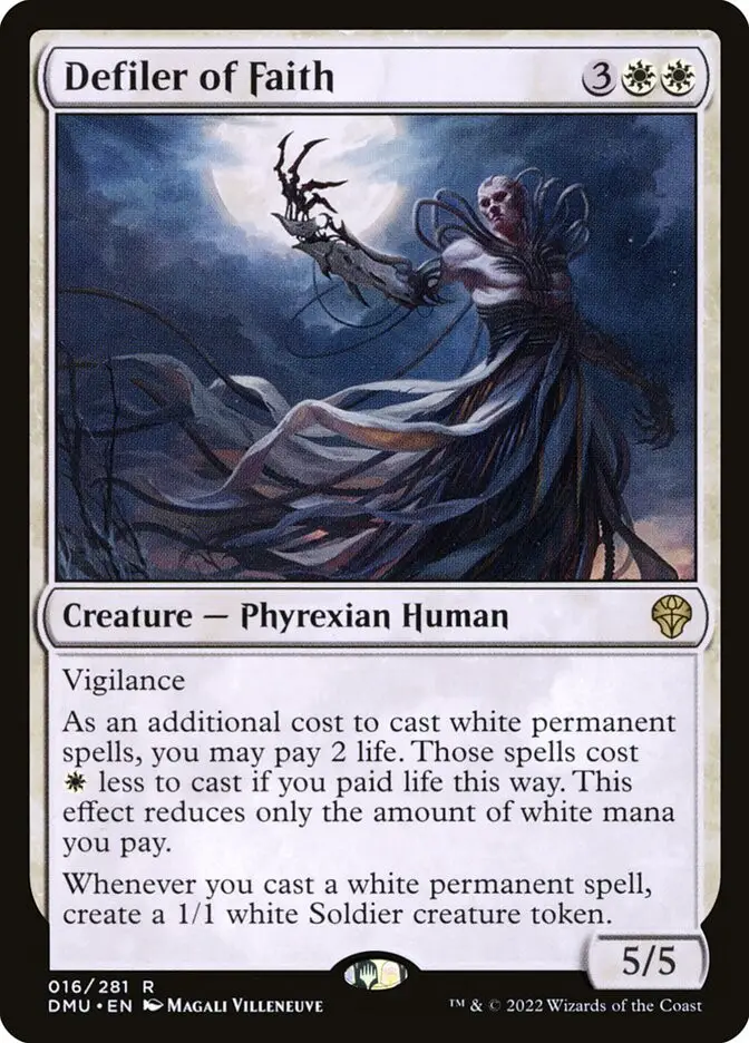 Defiler of Faith • Creature — Phyrexian Human (Dominaria United) - MTG ...