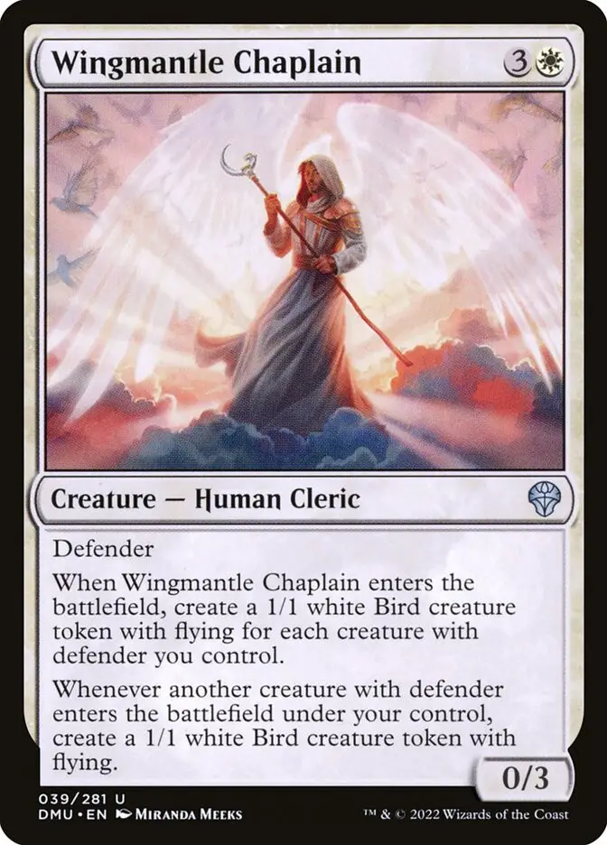 Wingmantle Chaplain • Creature — Human Cleric (Dominaria United) - MTG ...