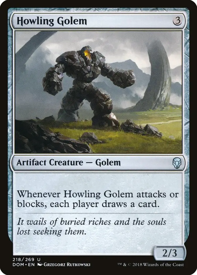 Howling Golem • Artifact Creature — Golem (Dominaria) - MTG Assist