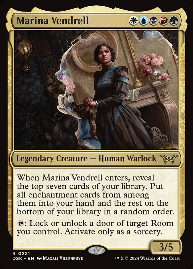 Marina Vendrell • Legendary Creature — Human Warlock (Duskmourn: House ...