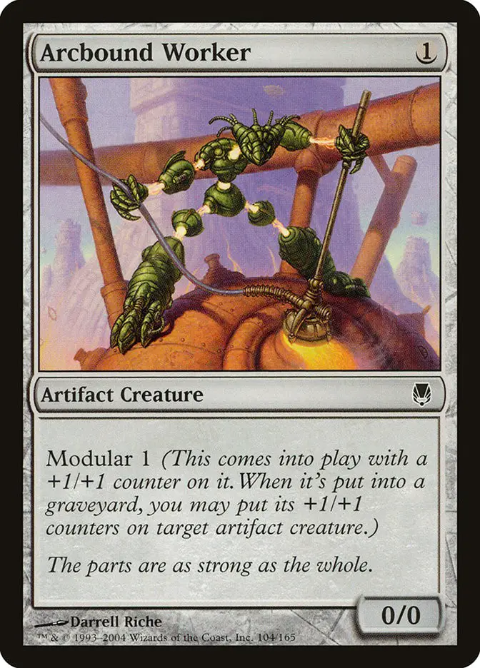 Arcbound Worker • Artifact Creature — Construct (Darksteel) - MTG Assist