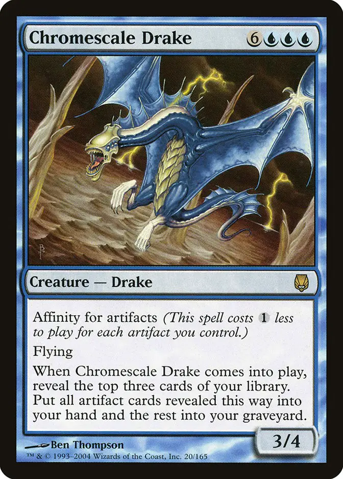 Chromescale Drake • Creature — Drake (Darksteel) - MTG Assist