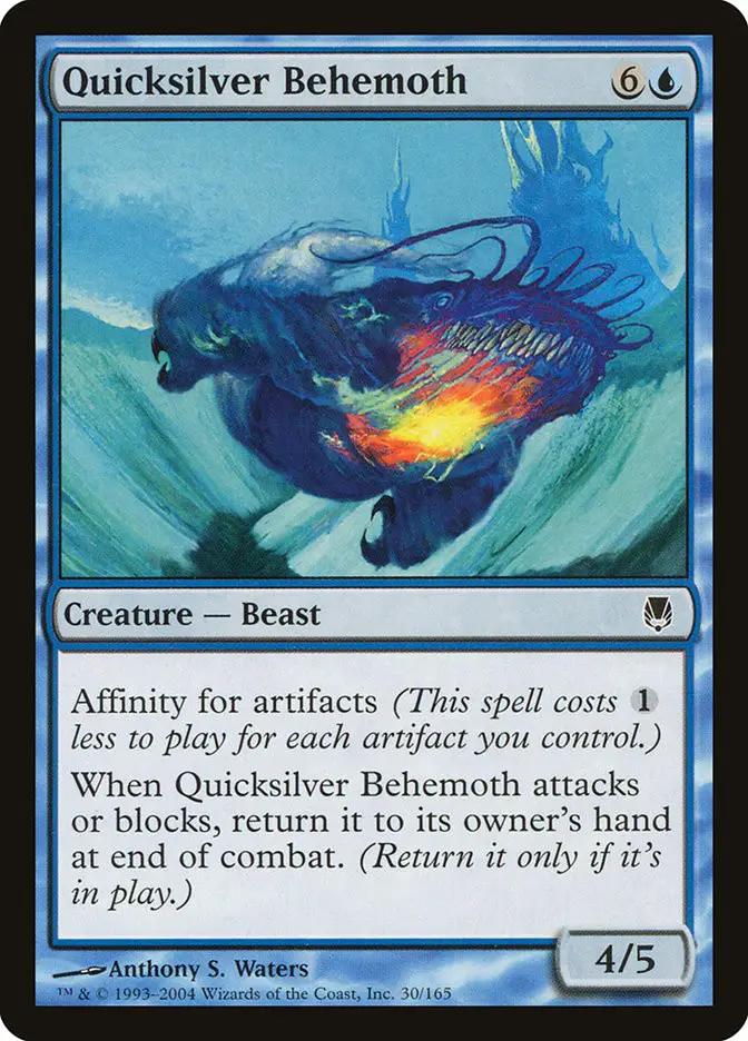 Quicksilver Behemoth • Creature — Beast (Darksteel) - MTG Assist