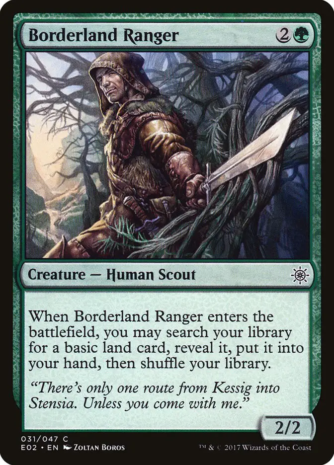 Borderland Ranger • Creature — Human Scout Ranger (Explorers of Ixalan ...