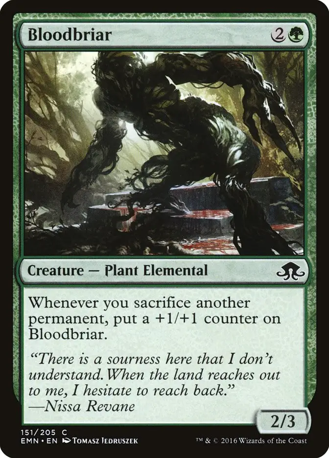 Bloodbriar • Creature — Plant Elemental (Eldritch Moon) - MTG Assist