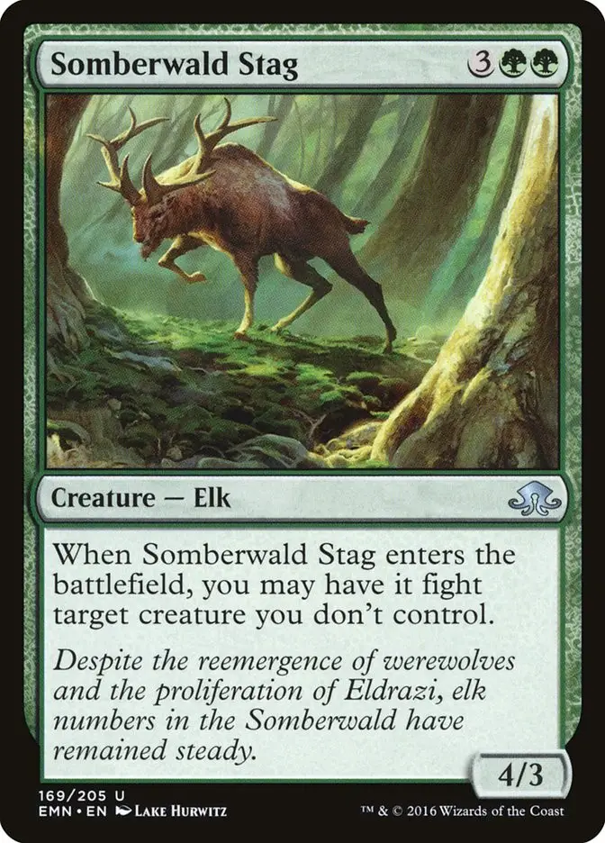 Somberwald Stag • Creature — Elk (Eldritch Moon) - MTG Assist