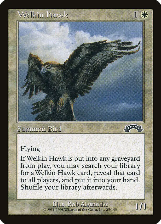 Welkin Hawk • Creature — Bird (Exodus) - MTG Assist