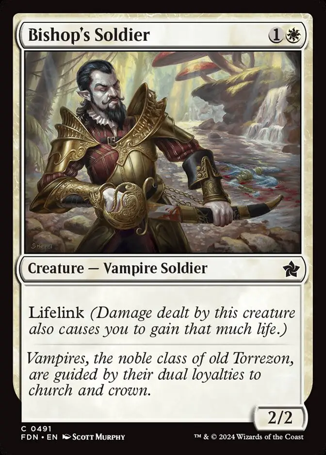 Bishop's Soldier • Creature — Vampire Soldier (Foundations) - MTG Assist