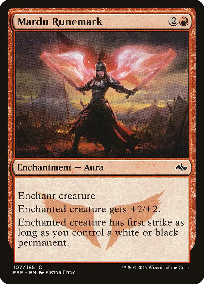 Mardu Runemark • Enchantment — Aura (Fate Reforged) - MTG Assist