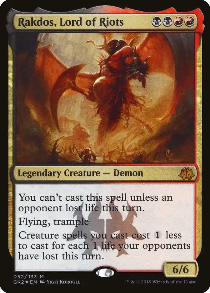 Rakdos, Lord of Riots • Legendary Creature — Demon (RNA Guild Kit ...