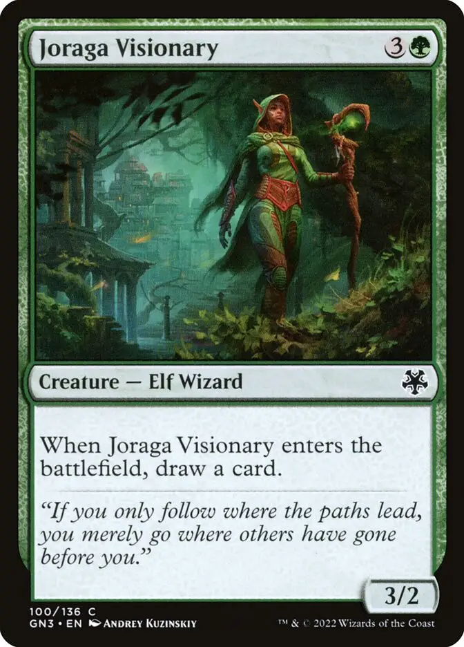 Joraga Visionary • Creature — Elf Wizard (Game Night: Free-for-All ...