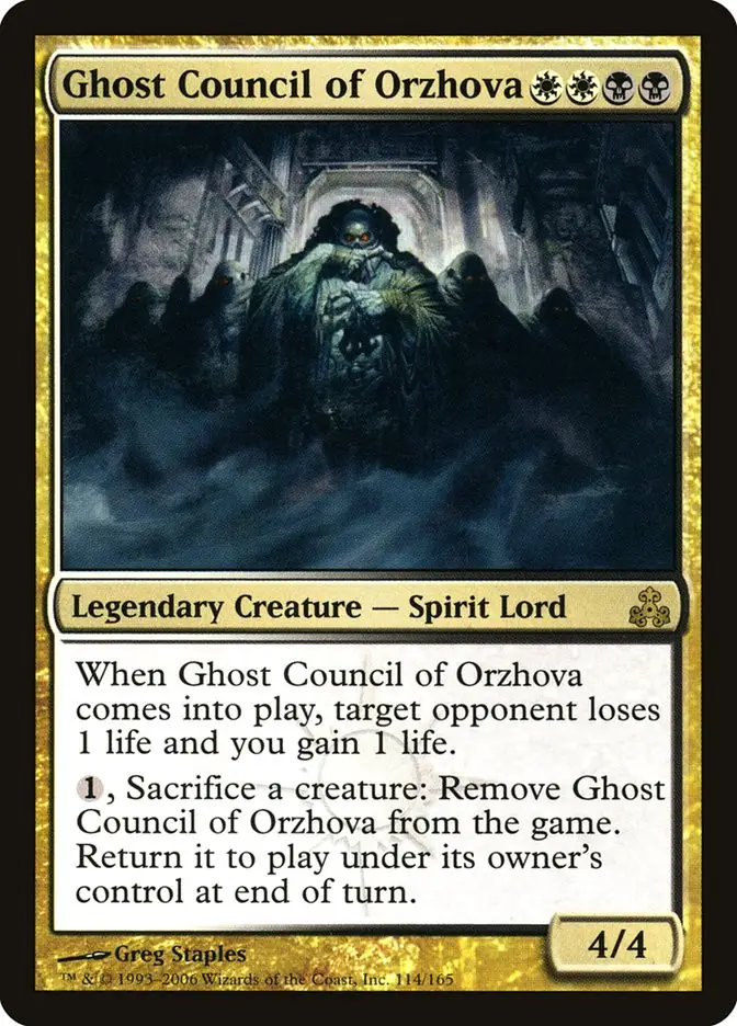 Ghost Council of Orzhova • Legendary Creature — Spirit (Guildpact ...