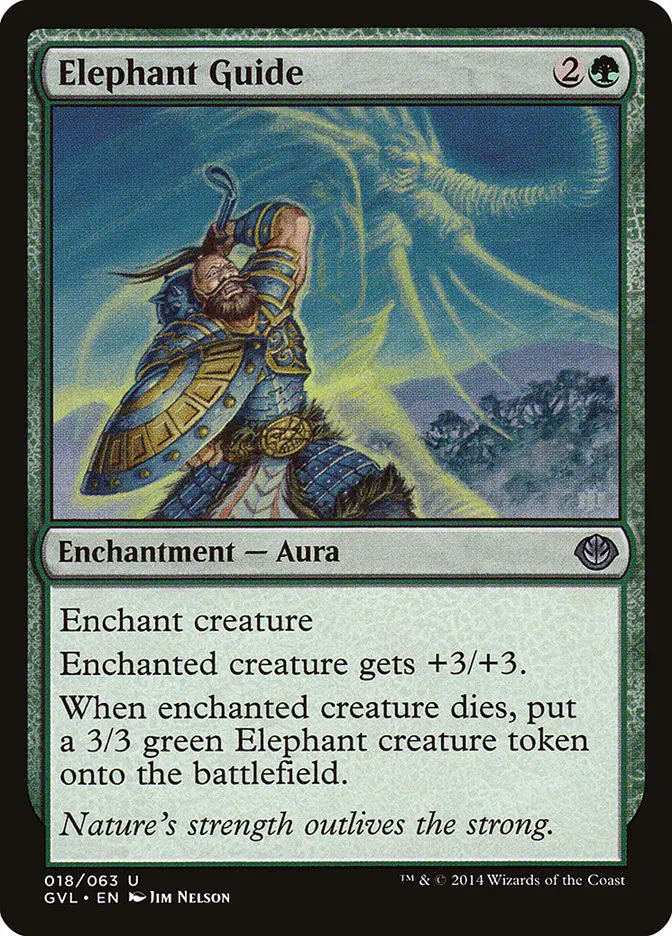 Elephant Guide • Enchantment — Aura (Duel Decks Anthology: Garruk vs ...