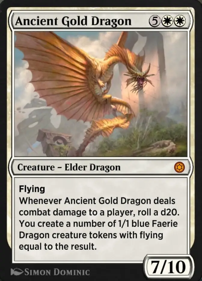 Ancient Gold Dragon • Creature — Elder Dragon (Alchemy Horizons: Baldur ...