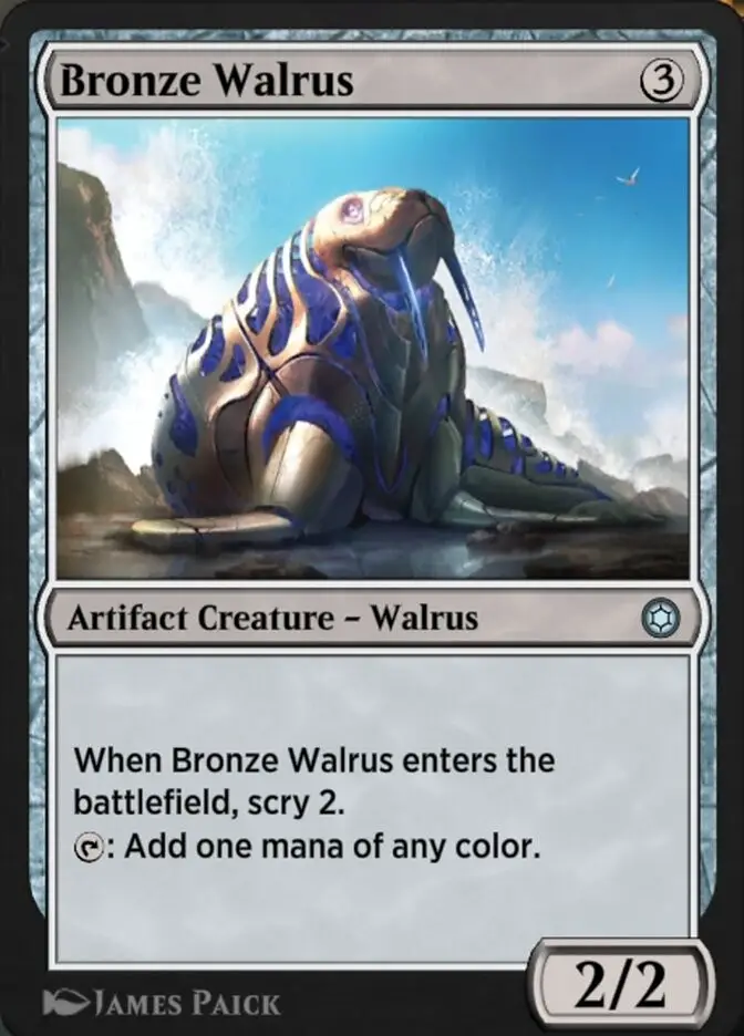 Bronze Walrus • Artifact Creature — Walrus (Alchemy Horizons: Baldur's ...