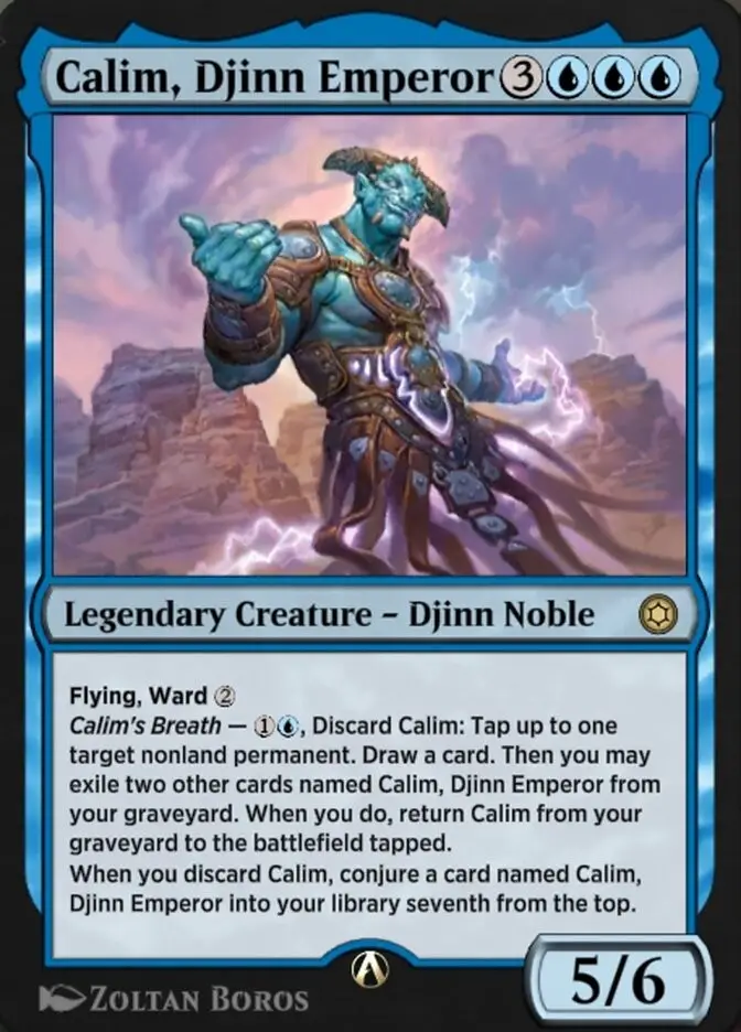 Calim, Djinn Emperor • Legendary Creature — Djinn Noble (Alchemy ...