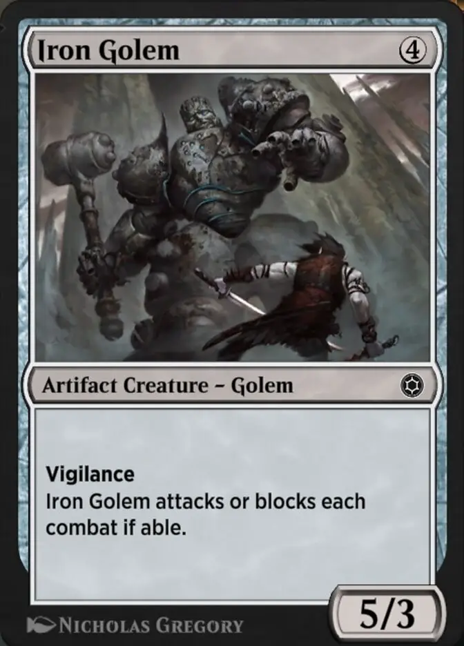 Iron Golem • Artifact Creature — Golem (Alchemy Horizons: Baldur's Gate ...