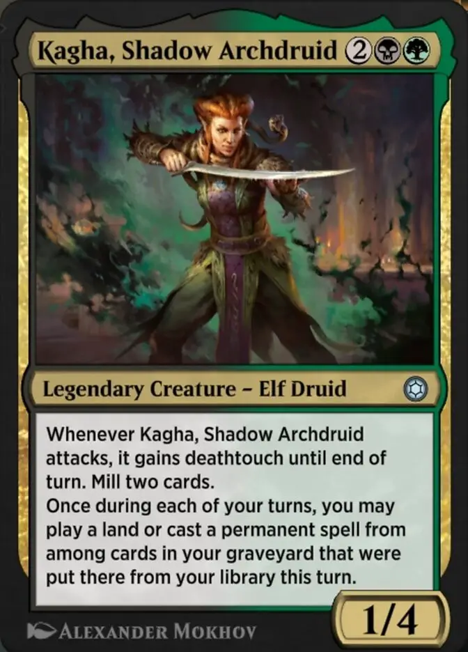 Kagha, Shadow Archdruid • Legendary Creature — Elf Druid (Alchemy ...