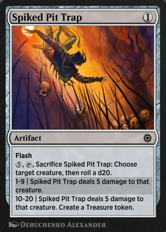 Spiked Pit Trap • Artifact (Alchemy Horizons: Baldur's Gate) - MTG Assist