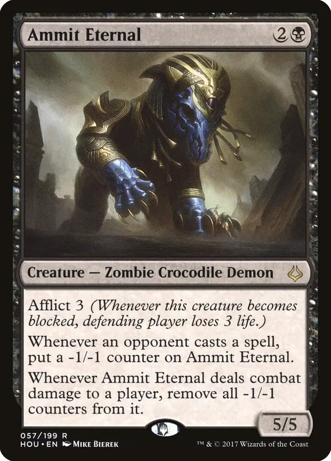 Ammit Eternal • Creature — Zombie Crocodile Demon (Hour of Devastation ...