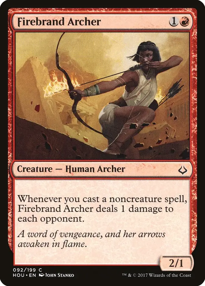 Firebrand Archer • Creature — Human Archer (Hour of Devastation) - MTG ...