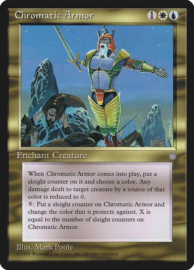 Chromatic Armor • Enchantment — Aura (Ice Age) - MTG Assist