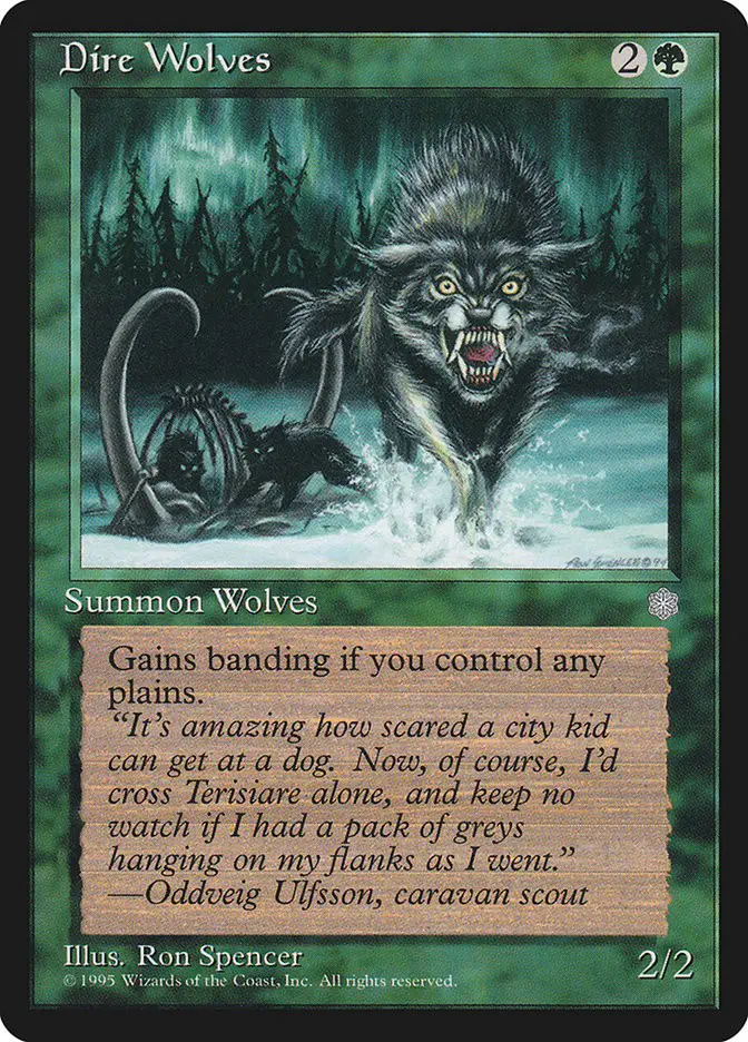 Dire Wolves • Creature — Wolf (Ice Age) - MTG Assist