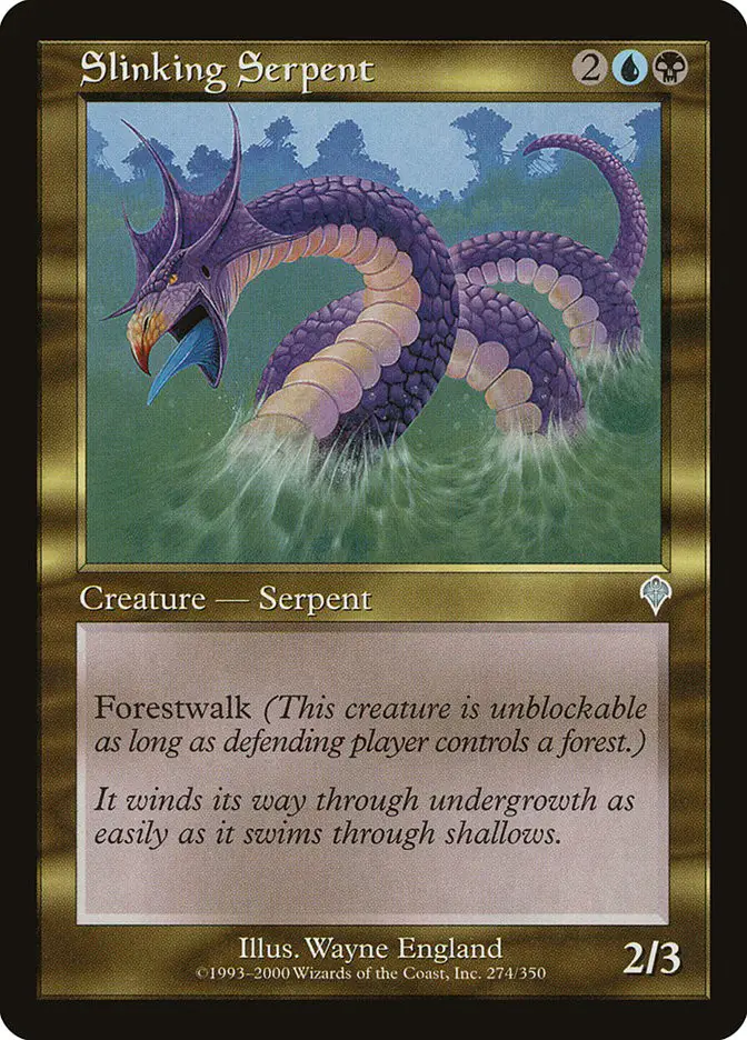 Slinking Serpent • Creature — Serpent (Invasion) - MTG Assist
