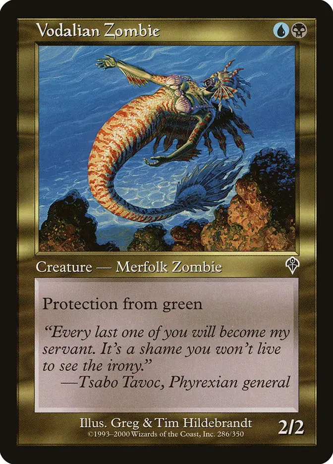 Vodalian Zombie • Creature — Merfolk Zombie (Invasion) - MTG Assist