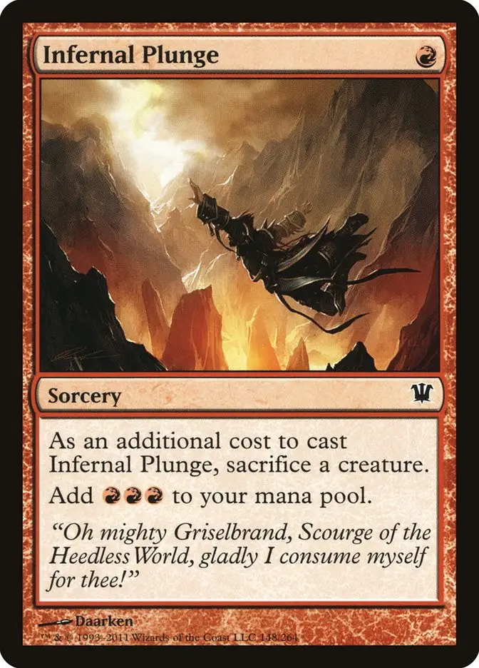 Infernal Plunge • Sorcery (Innistrad) - MTG Assist