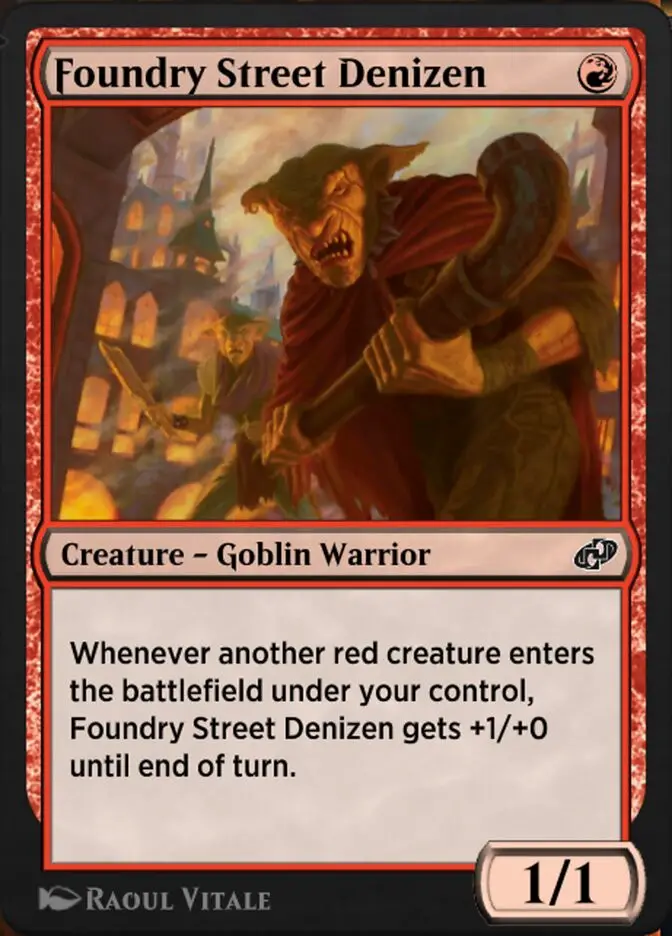 Foundry Street Denizen • Creature — Goblin Warrior (Jumpstart: Historic ...