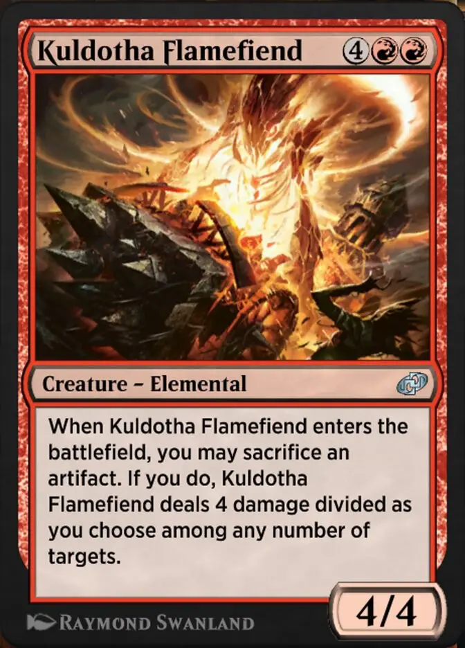 Kuldotha Flamefiend sets and printings - MTG Assist