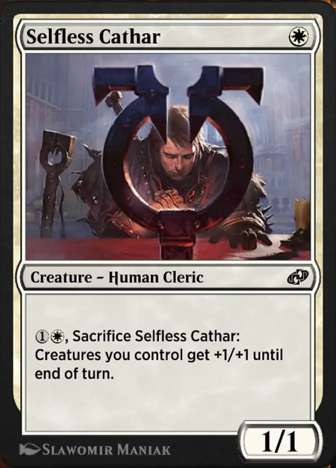 Selfless Cathar • Creature — Human Cleric (Jumpstart: Historic Horizons ...