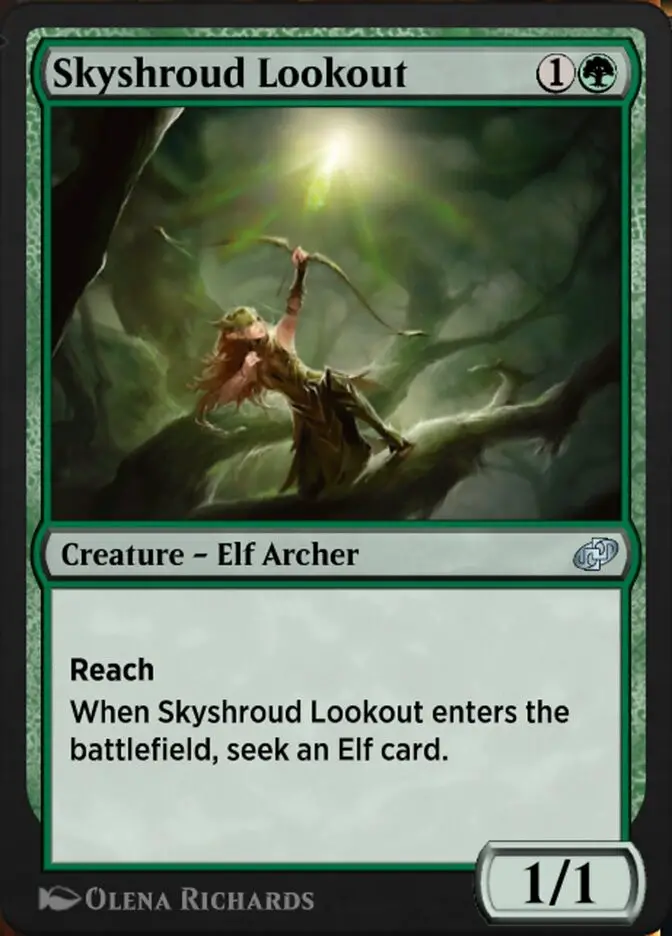 Skyshroud Lookout • Creature — Elf Archer (Jumpstart: Historic Horizons ...