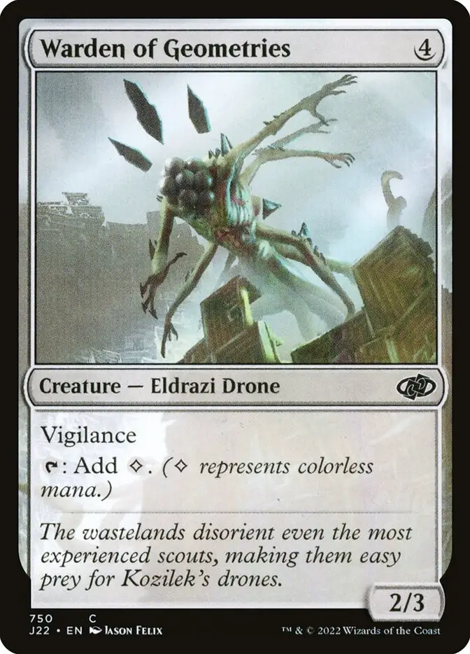 Warden of Geometries • Creature — Eldrazi Drone (Jumpstart 2022) - MTG ...