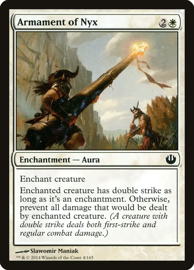Armament of Nyx • Enchantment — Aura (Journey into Nyx) - MTG Assist