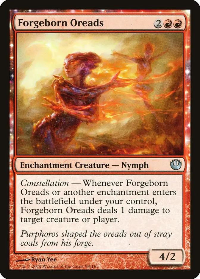 Forgeborn Oreads • Enchantment Creature — Nymph (Journey into Nyx ...