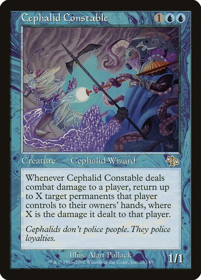 Cephalid Constable • Creature — Octopus Wizard (Judgment) - MTG Assist