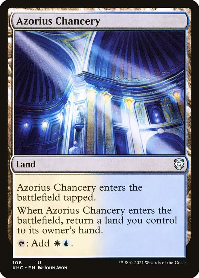 Azorius Chancery • Land (Kaldheim Commander) - MTG Assist