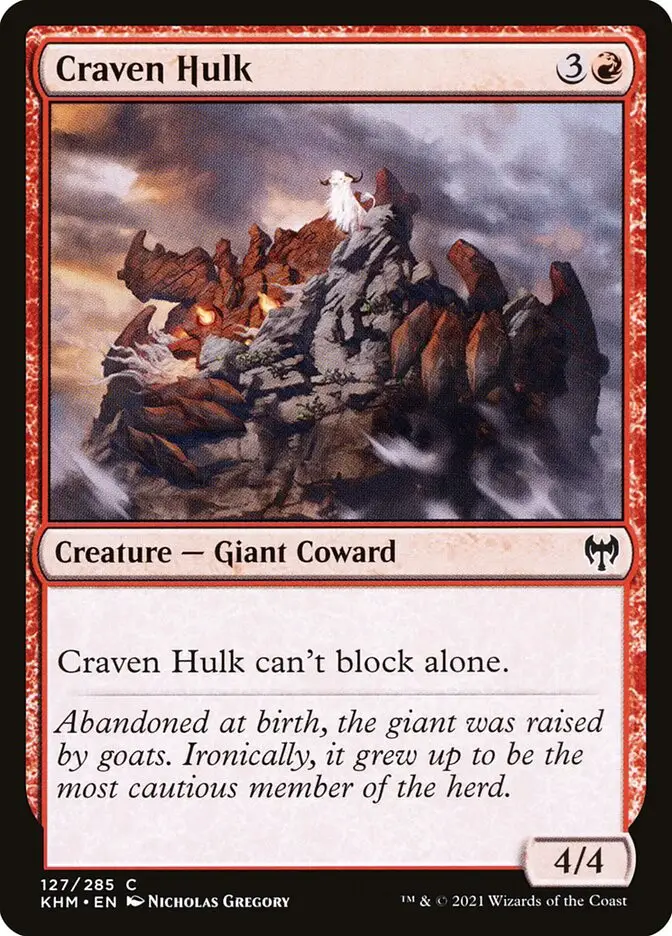 Craven Hulk • Creature — Giant Coward (Kaldheim) - MTG Assist