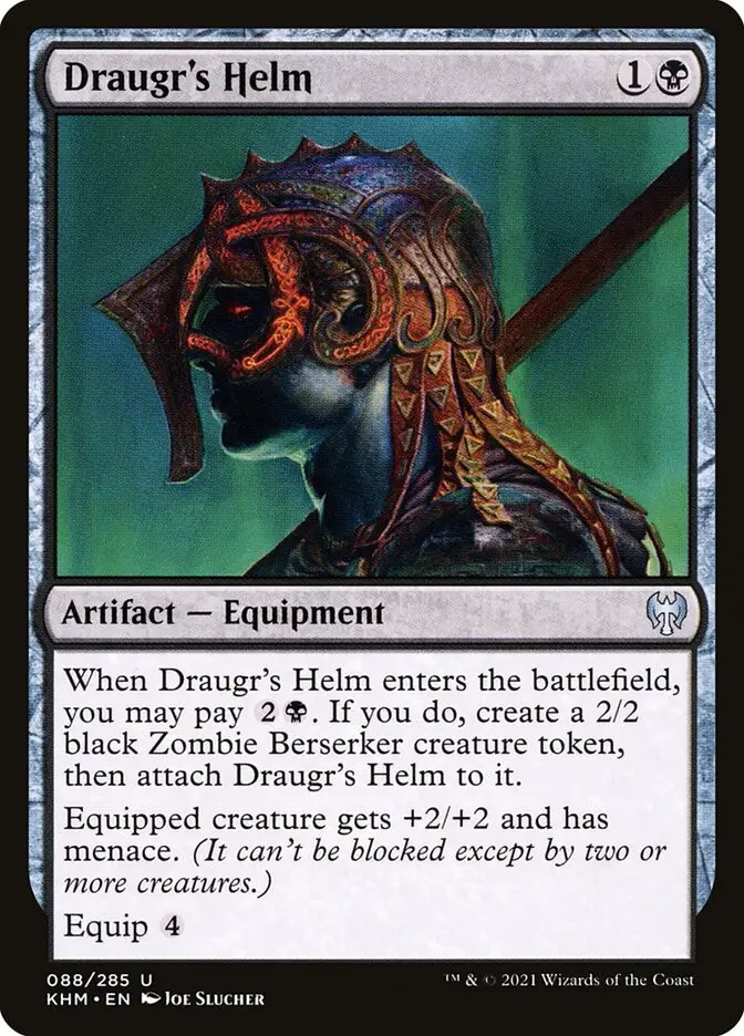 Draugr's Helm • Artifact — Equipment (Kaldheim) - MTG Assist