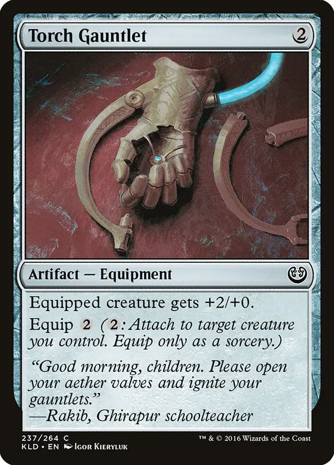 Torch Gauntlet • Artifact — Equipment (Kaladesh) - MTG Assist