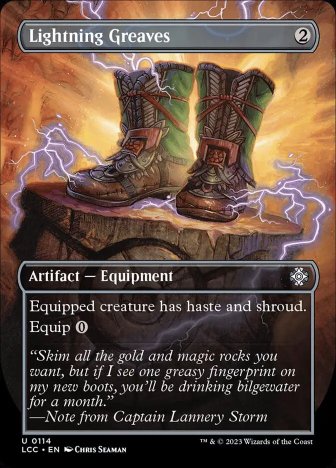 Lightning Greaves • Artifact — Equipment (The Lost Caverns of Ixalan ...